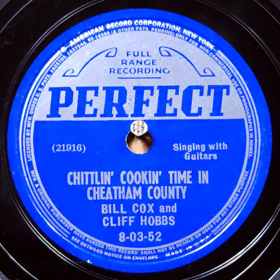 Bill Cox & Cliff Hobbs - Venerable Music