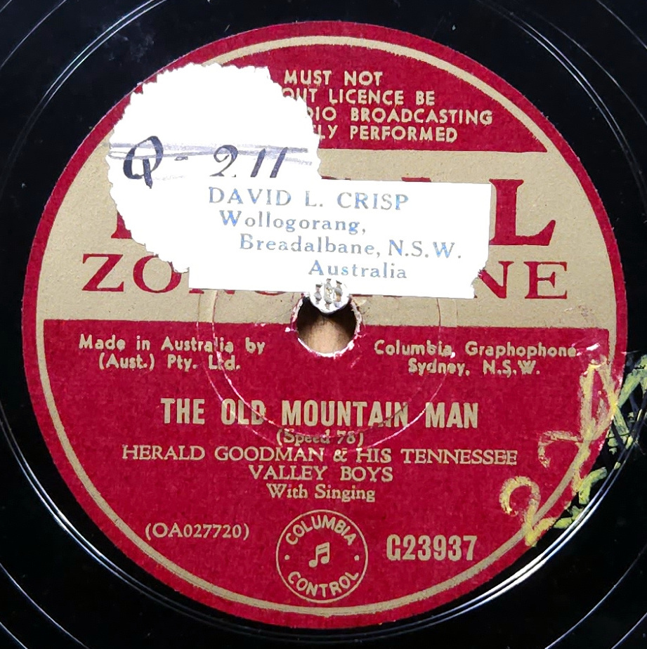 Herald Goodman & His Tennessee Valley Boys - Venerable Music